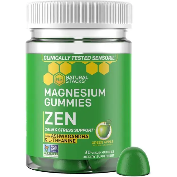 NATURAL STACKS Zen Magnesium Gummies 30 Gummies - One-color