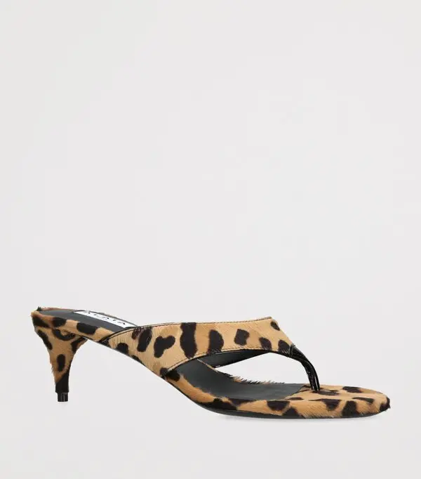 Alaïa Leopard-print Heeled Mules
