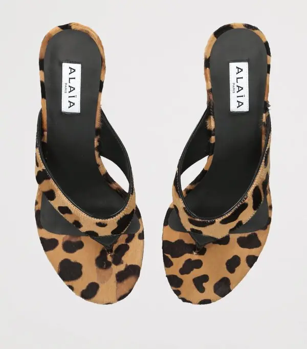 Alaïa Leopard-print Heeled Mules