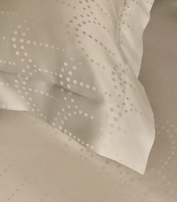 CELSO DE LEMOS Egyptian Cotton Evora Perle King Duvet Cover
