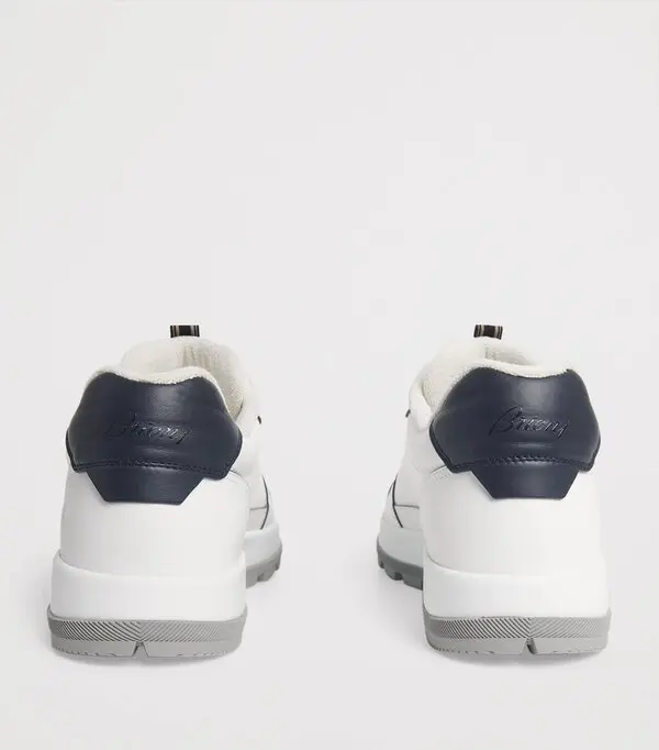 Brioni Leather Crossing Sneakers