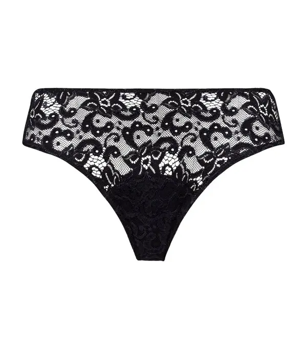 Hanro Stretch-cotton Moments Mini Briefs - Black