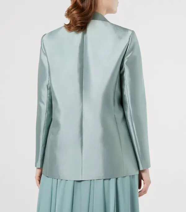 Marina Rinaldi Silk-blend Baruffa Blazer