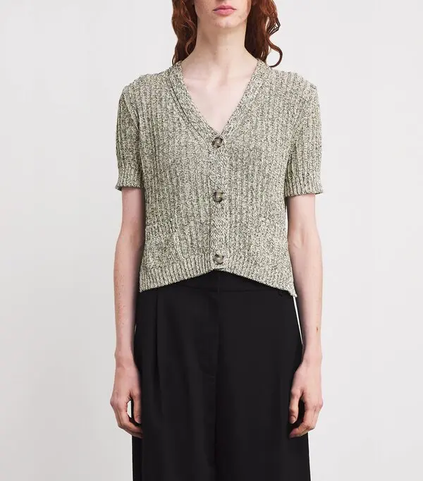 Max & Co. Ribbed Short-sleeve Cardigan