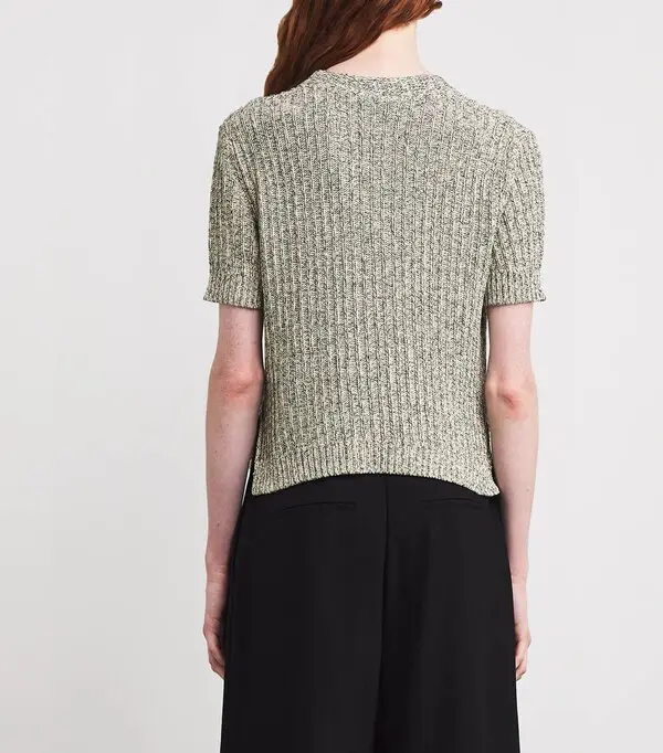 Max & Co. Ribbed Short-sleeve Cardigan