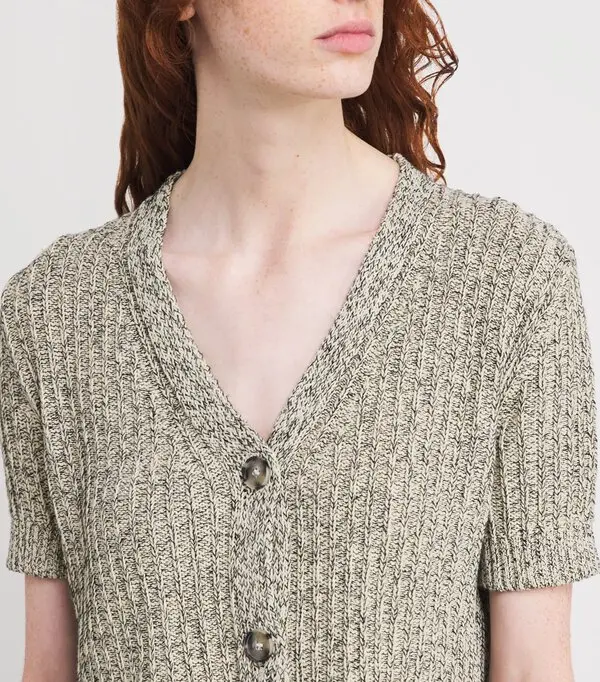 Max & Co. Ribbed Short-sleeve Cardigan