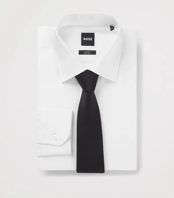BOSS Silk Twill Tie - Black