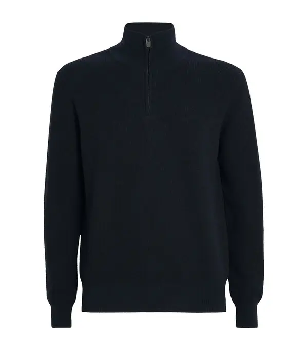 Brioni Cashmere-wool High-neck Sweater - Blue