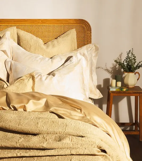 CELSO DE LEMOS Cotton-silk Pompadour King Oxford Pillowcase