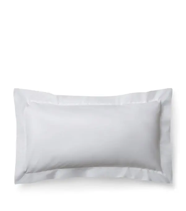 SAVOIR Cotton Percale The Drift King Oxford Pillowcase - White