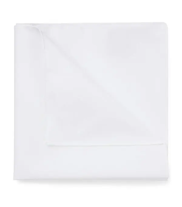 BOSS Cotton Poplin Pocket Square - White