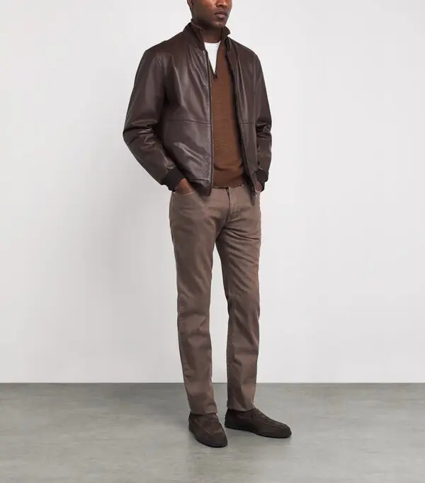 Brioni Meribel Straight Leg Jeans - Brown
