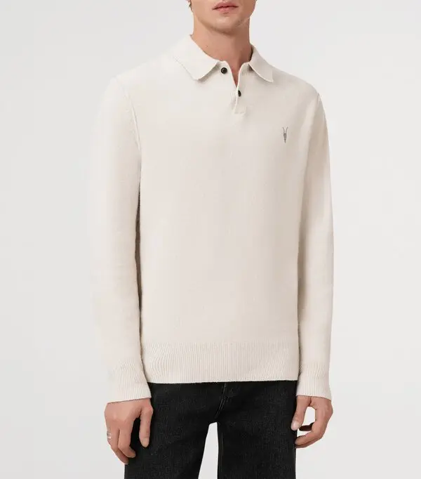 ALLSAINTS Ramskull Statten Polo Sweater