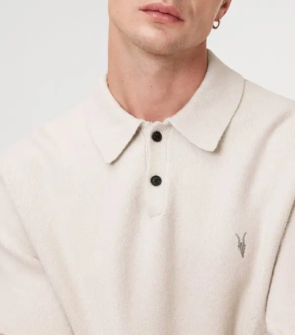 ALLSAINTS Ramskull Statten Polo Sweater