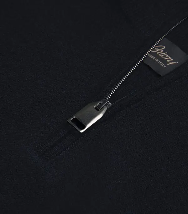 Brioni Cashmere-wool High-neck Sweater - Blue