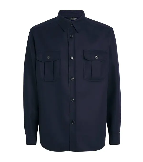 Brioni Wool Twin-pocket Overshirt