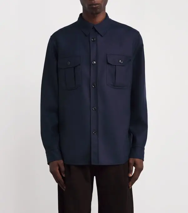 Brioni Wool Twin-pocket Overshirt