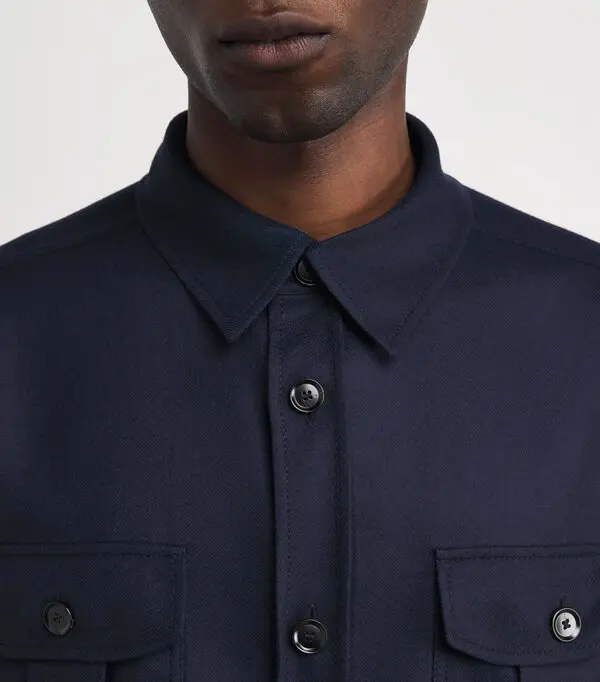 Brioni Wool Twin-pocket Overshirt