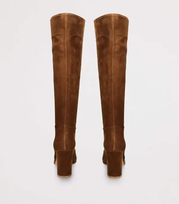 GIANVITO ROSSI Suede Glen Knee-high Boots 85