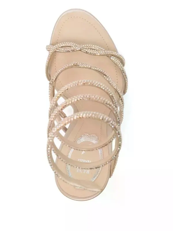 Rene Caovilla 110mm Spiral-embellished Sandals