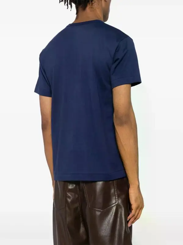 Play Comme Des Garcon Heart-printed T-shirt - Blue