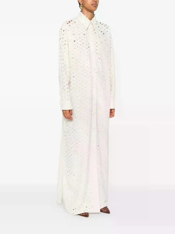 Nanushka Perforated Button-front Dress