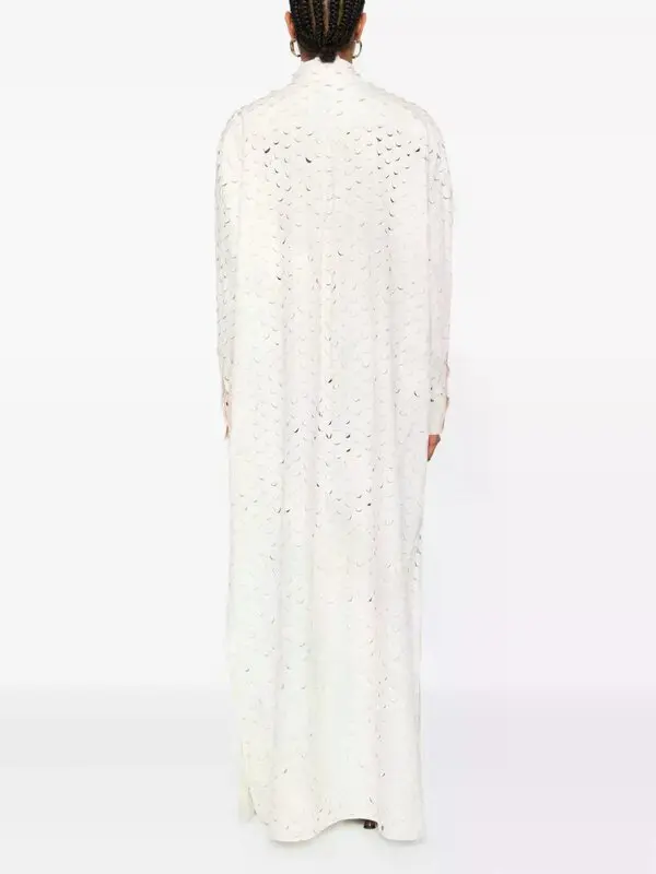 Nanushka Perforated Button-front Dress