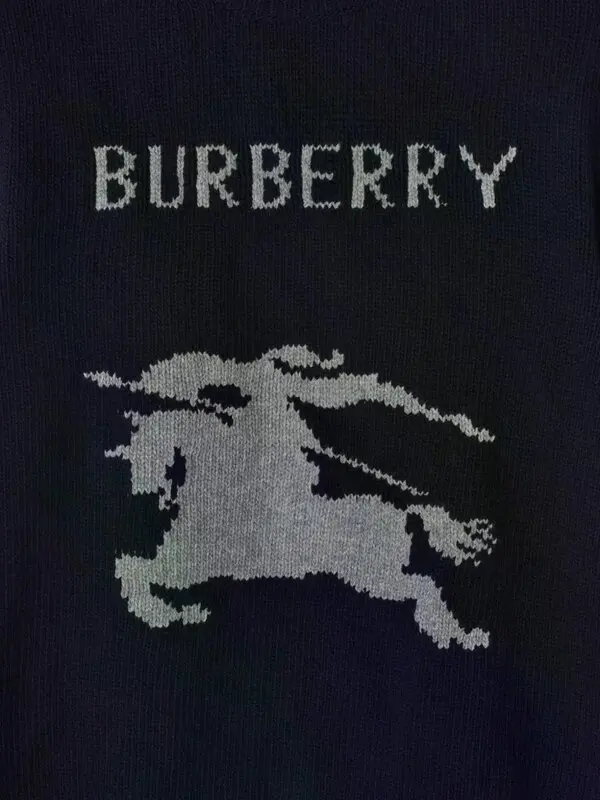 Burberry Equestrian Knight-motif Sweater - Blue