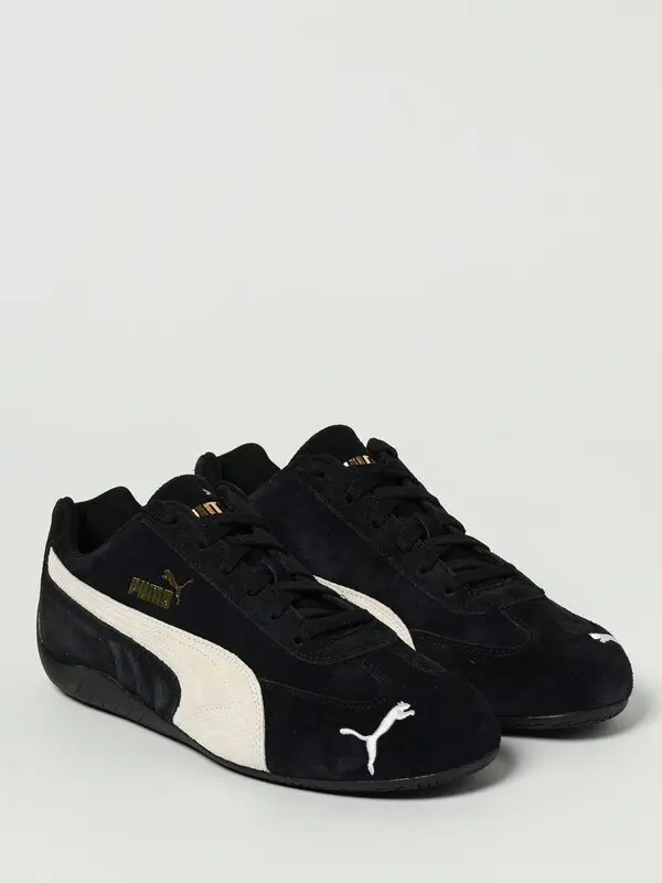 PUMA Lace-up Suede Sneakers - Black