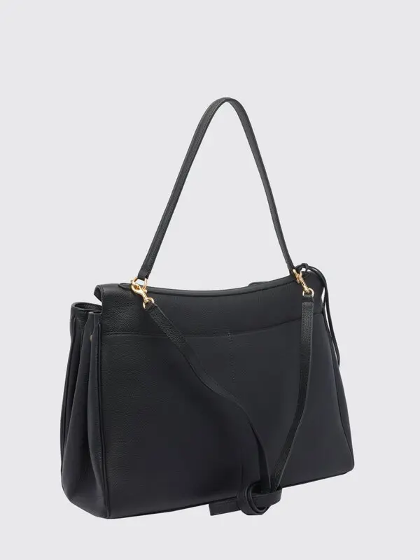 Balenciaga Rodeo Large Shoulder Bag In Grained Calfskin Leather - Black