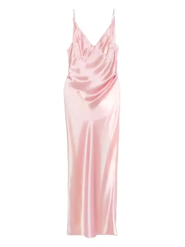 Nanushka Long Slip Dress - Pink