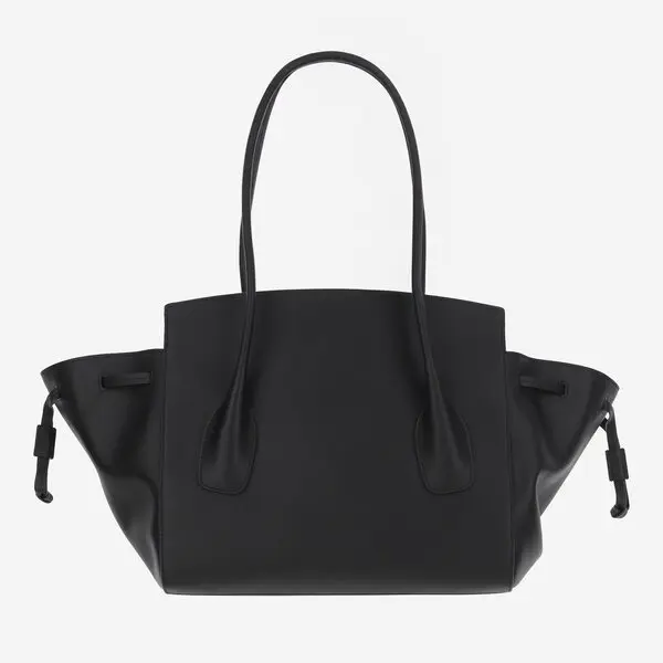 JIL SANDER Voyage Small Leather Bag - Black