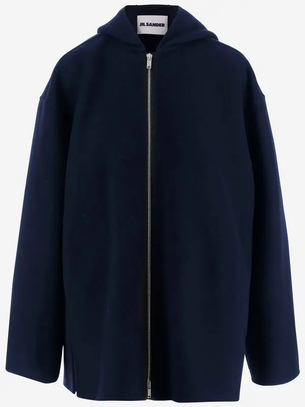 JIL SANDER Wool Jacket - Blue