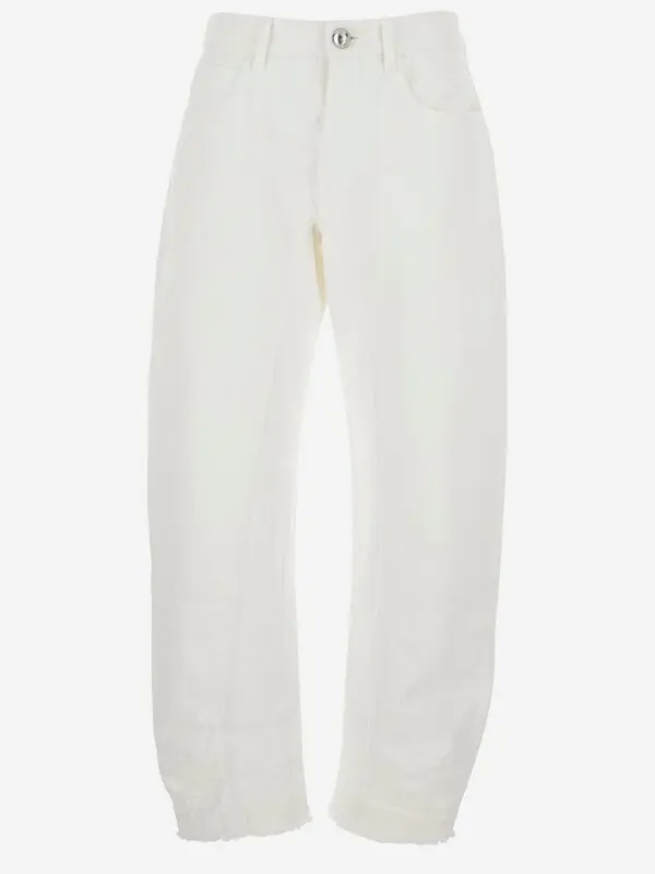 JIL SANDER Organic Cotton Denim Five-pocket Jeans