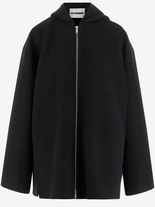 JIL SANDER Wool Jacket - Black