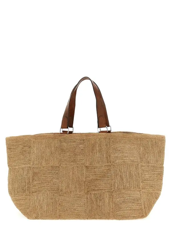 IBELIV Miray Raffia Shopper - Beige
