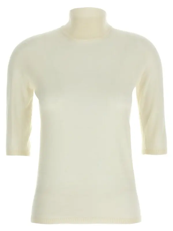 Max Mara Cecina Turtleneck Sweater - White