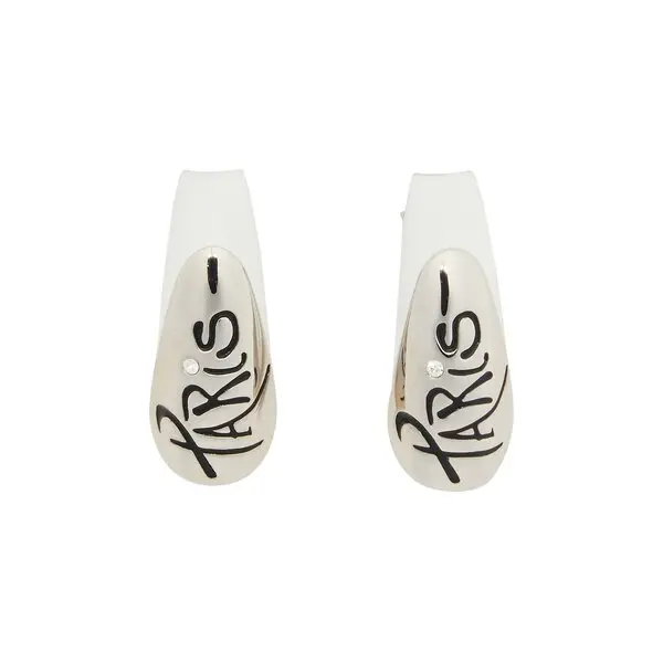 D'HEYGERE Paris Nail Earrings - Silver