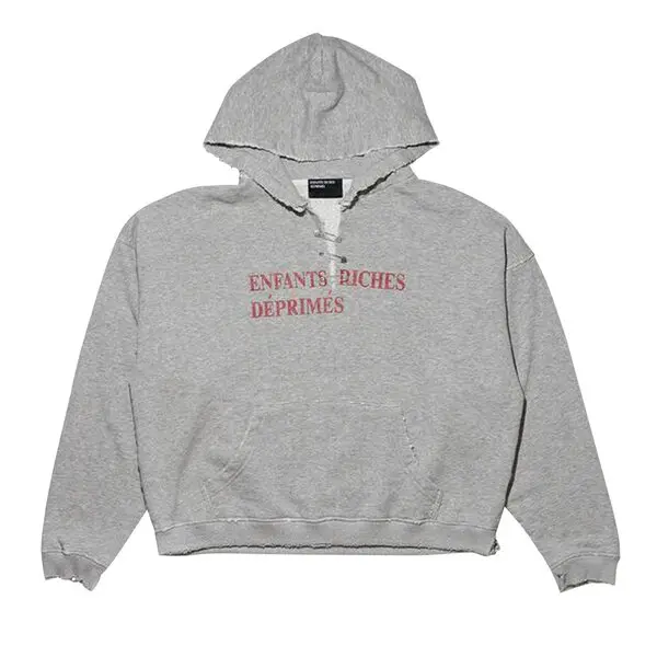 enfant riches deprimes クラシックロゴフーディ XL Enfants Riches DéPriméS Classic Logo Hoodie - Grey | Editorialist