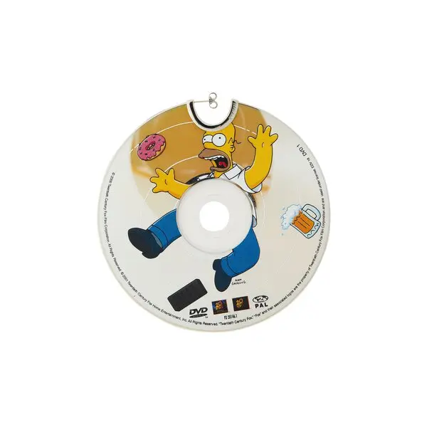 D'HEYGERE X Manifesto 'the Simpsons' Dvd Hoop Earring - Silver