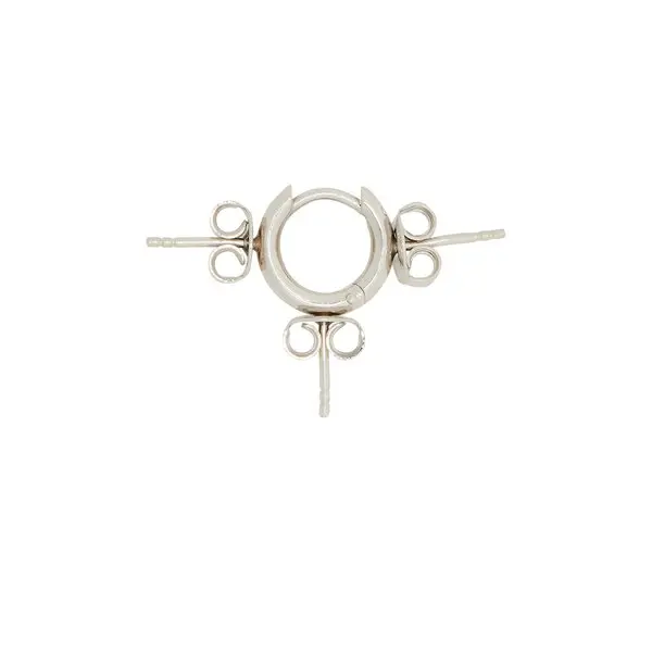 D'HEYGERE Exclusive For Manifesto Mini Stud Hoop - Silver