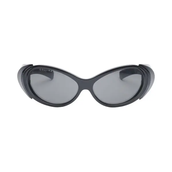 Collina Strada Oval Frame Sunglasses - Black
