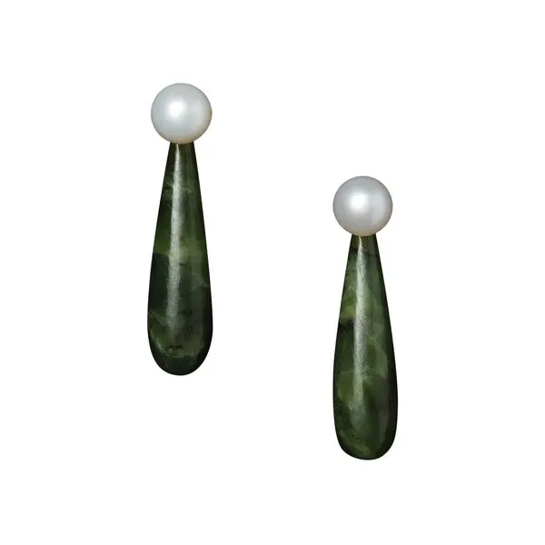 SOPHIE BUHAI Small Angelyne Earrings - Green