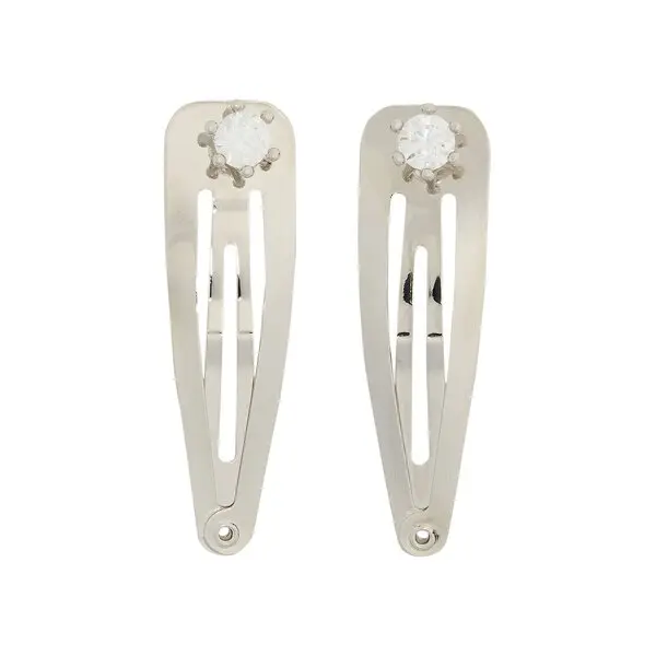 D'HEYGERE Exclusive Hair Clip Earrings - Silver
