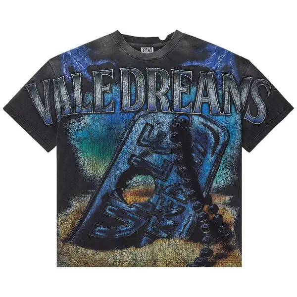 VALE FOREVER Dog Tag Big Tee - Black