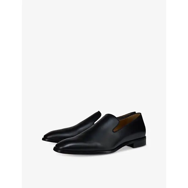 CHRISTIAN LOUBOUTIN Danny Flex Leather Loafers - Black