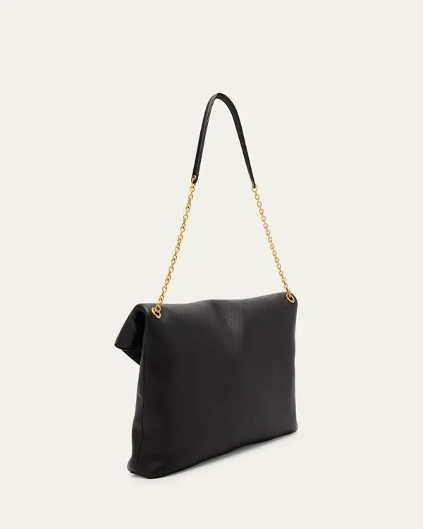 Saint Laurent Envelope Pouch Bag - Black