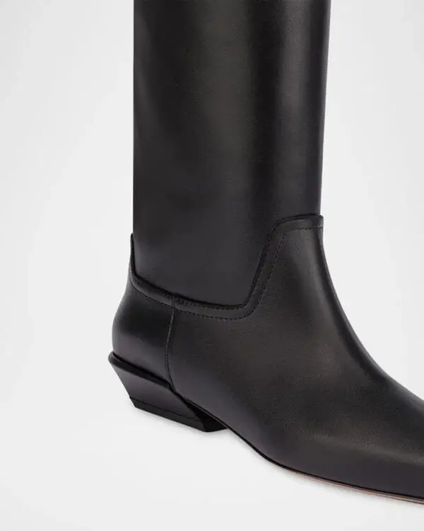 Paris Texas Bettina Leather Knee-high Boots - Black