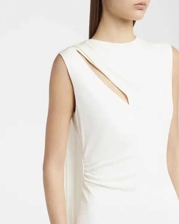 TOM FORD Viscose Crepe Jersey Cocktail Dress - White