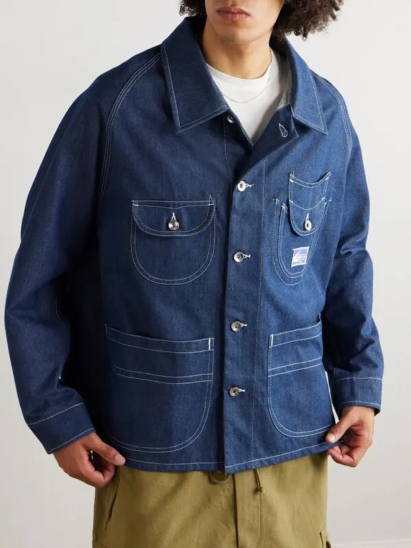 STORY MFG. Circuit Indigo-dyed Organic Denim Jacket - Blue